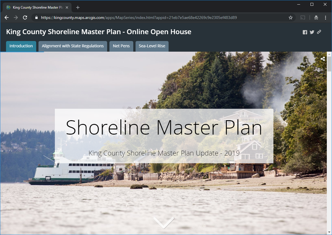 A new story map will support King County’s Shoreline Master Program ...
