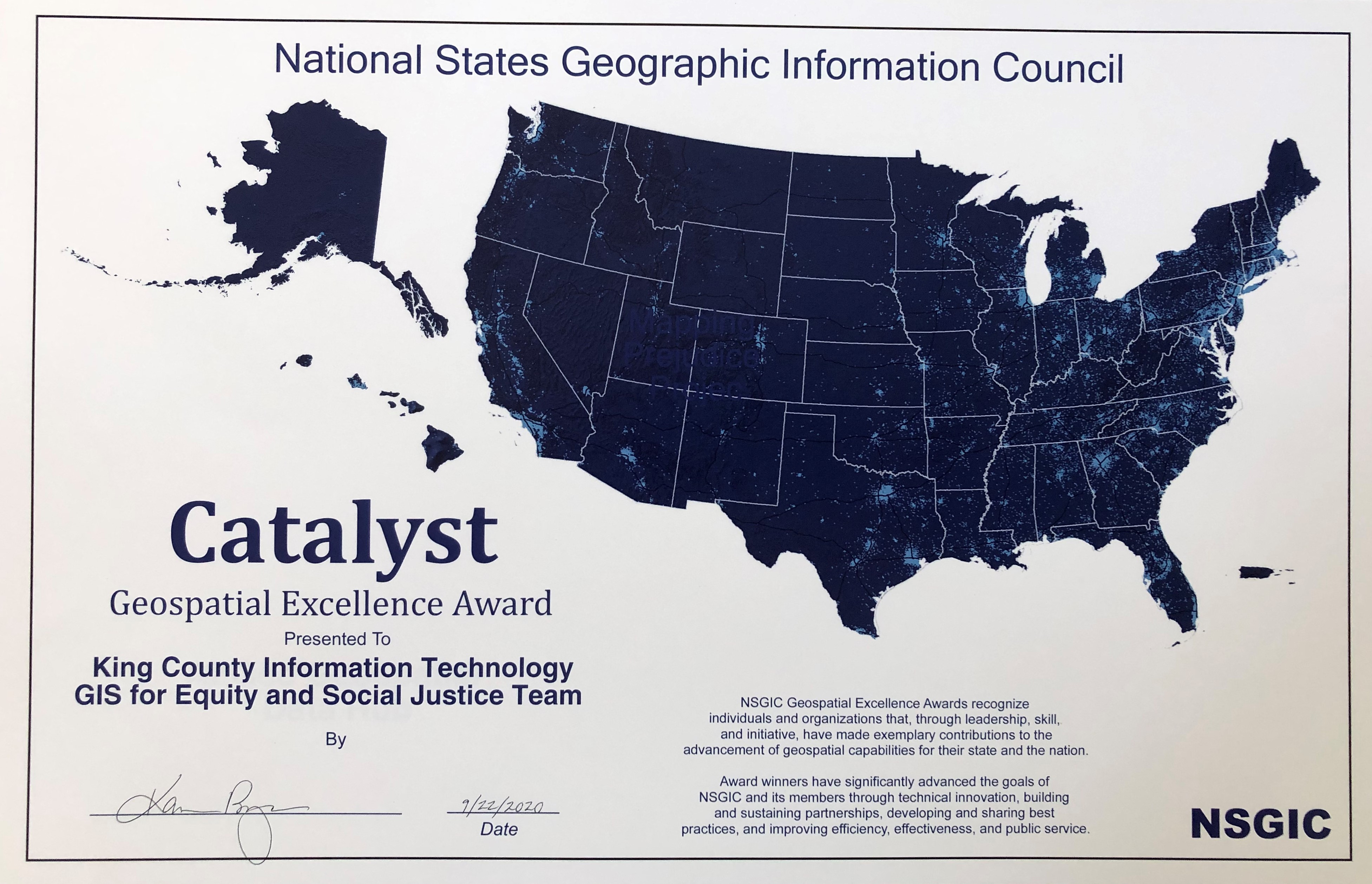 King County GIS receives Geospatial Excellence Catalyst Award | GIS & You