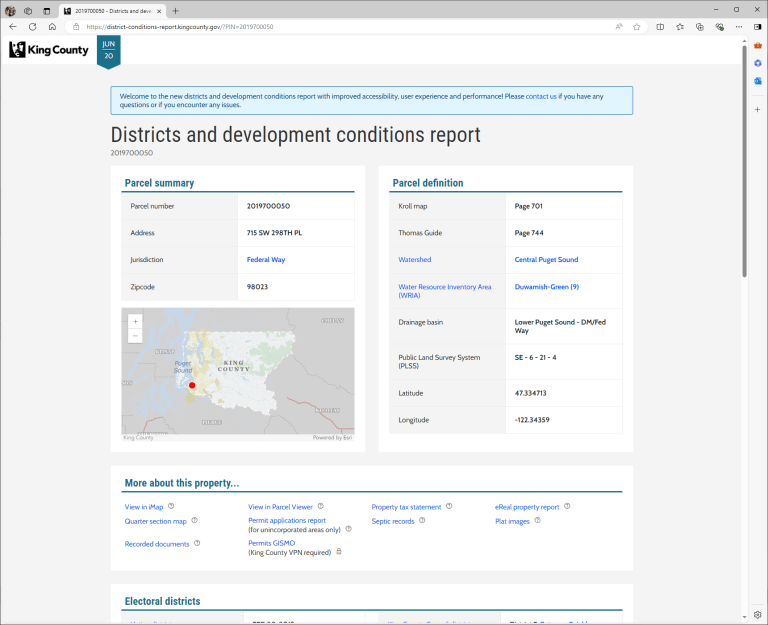 Announcing the new Districts and Development Conditions Report | GIS & You